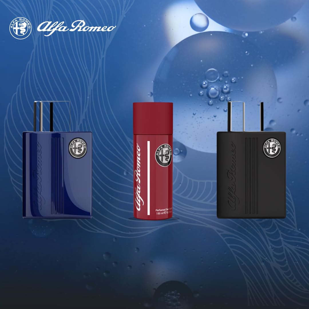 Alfa Romeo Alfa Romeo Black Men EDT Spray 4.2 oz