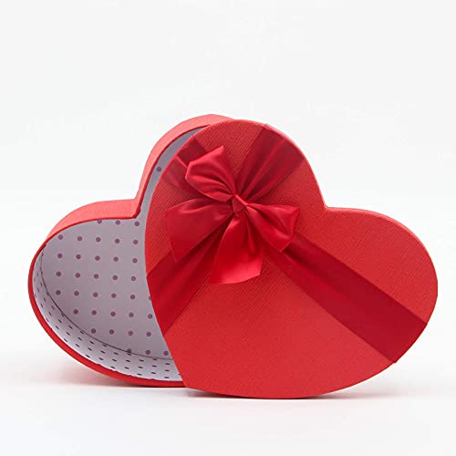 Gift Box Heart shaped gift box Engagment gift boxes for valentines day Father's Day birthday presents wedding Bow decorative boxes with lids luxury Durable flowers Packaging box