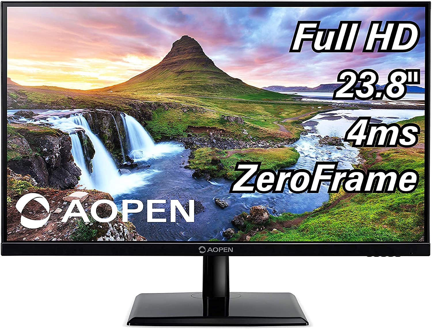 acer AOPEN CH2-24" Monitor Full HD 1920x1080 75Hz IPS 4ms 250Nit HDMI (Renewed)