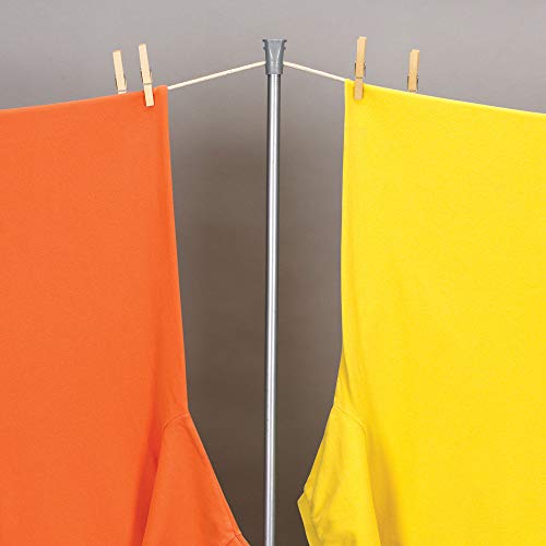 Household Essentials Outdoor Telescoping Clothesline Prop, Silver