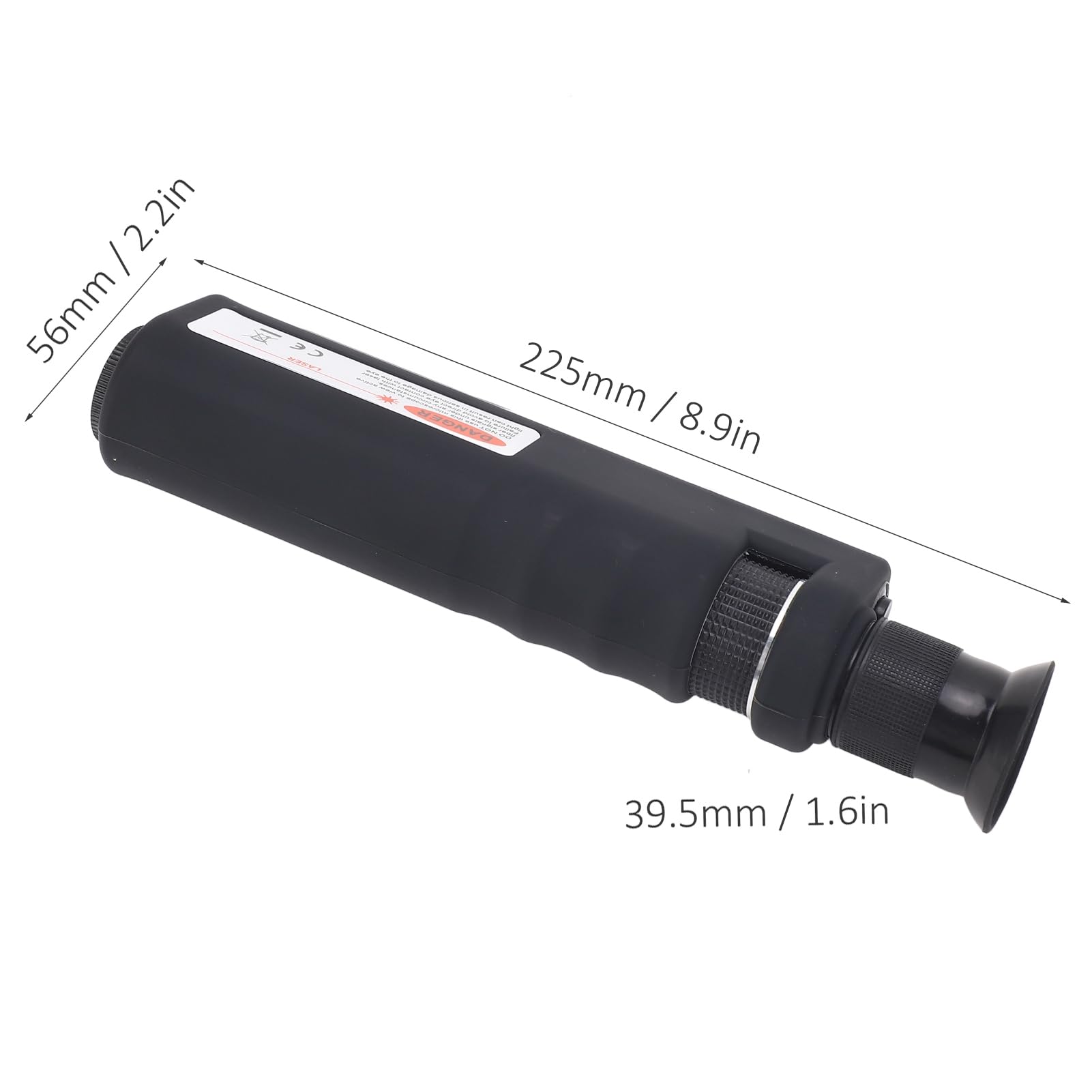 Fiber Optic Microscope Monocular Handheld Fiber Optic Inspection Microscope 400X Optical Communication Fiber Cable Inspection Microscope Magnifier Built-in Adapter Interface SC/LC/FC/ST