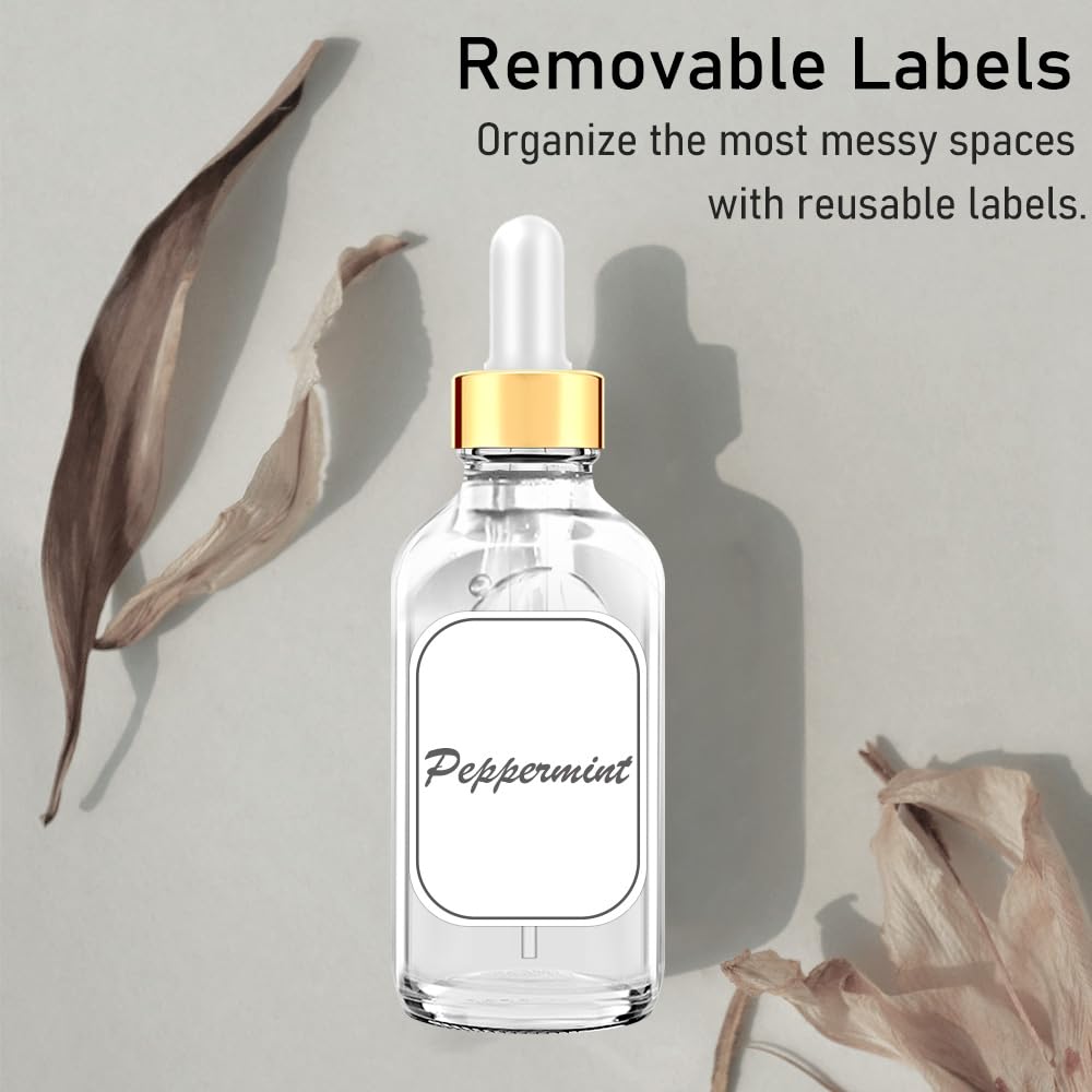 Glass Bottle with Dropper, 4 oz Clear Golden Cap Eye Dropper Bottle for Essential Oils with Labels and Funnel, 2 Pcs Empty Tincture Bottles with Unbreakable Plastic Eye Dropper with Measurements