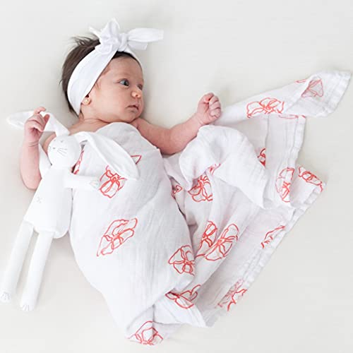 Ely's & Co. Bow Headband Set for Baby Girl 0-12 Months (Sage, Mauve, & White, 3 Pack)
