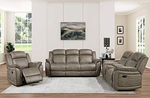 Lexicon Carter Double Reclining Sofa, Sandy Brown