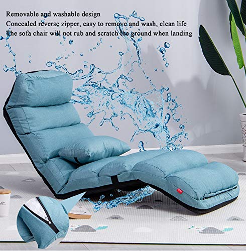FBKPHSS Multifunctional Lazy Sofa, Adjustable Folding Lazy Sofa Chair Washable Comfortable Floor Lazy Sofa Tatami with Backrest for Bedroom Living Room,Rose red,80.7"*20.8"*7"