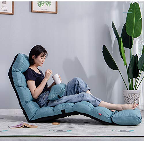 FBKPHSS Multifunctional Lazy Sofa, Adjustable Folding Lazy Sofa Chair Washable Comfortable Floor Lazy Sofa Tatami with Backrest for Bedroom Living Room,Rose red,80.7"*20.8"*7"