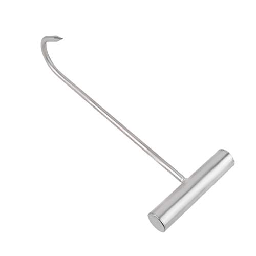 Hemoton Meat Hooks Stainless Steel T Hooks T-Handle Meat Boning Hook for Kitchen Butcher Shop Restaurant BBQ Tool Butcher Shop Tool Kit (28cm)