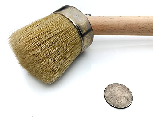 Angled Wooden Tire mounting Paste Round Brush Applicator 13 Inches in Length