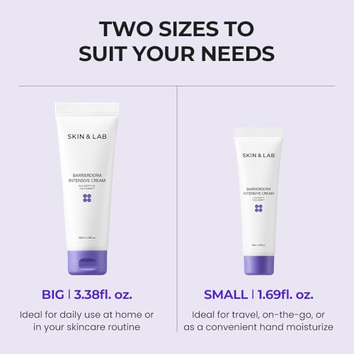 [SKIN&LAB] Barrierderm intensive cream, moisturizing,gentle, light texture, face and body (1.69 fl oz.)