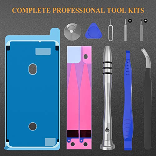Battery for iPhone 7 Plus, Upgraded 4600mAh High Capacity Replacement Battery, New 0 Cycle Li-ion Battery for 7 Plus A1661 A1784 A1785 with Complete Repair Tool Kit and Instruction