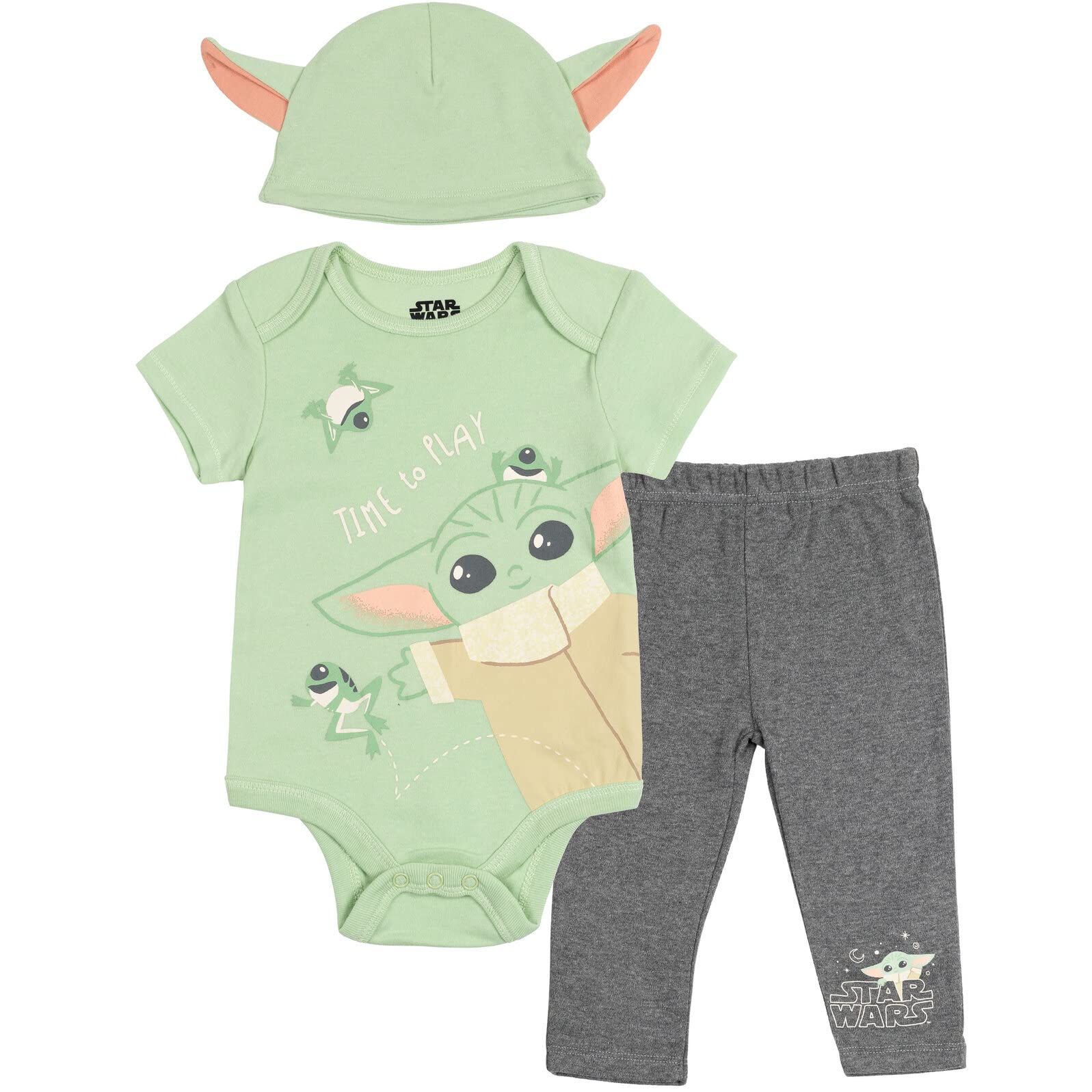 STAR WARS The Mandalorian Baby Yoda Baby Boys 8 Piece Layette Set 0-3 Months