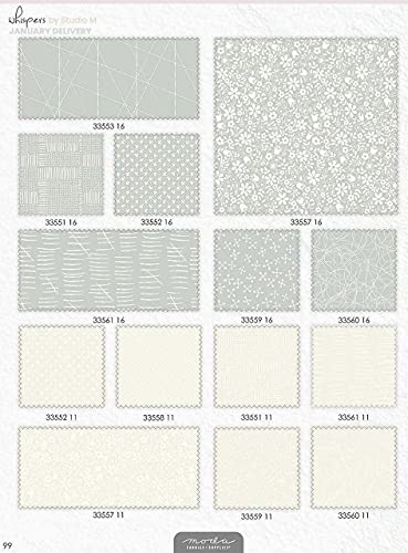 Whispers Charm Pack by Studio M; 42-5 Inch Precut Fabric Quilt Squares
