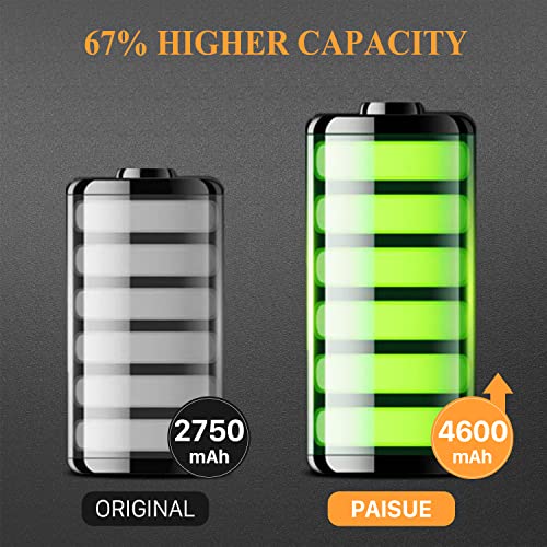 Battery for iPhone 7 Plus, Upgraded 4600mAh High Capacity Replacement Battery, New 0 Cycle Li-ion Battery for 7 Plus A1661 A1784 A1785 with Complete Repair Tool Kit and Instruction