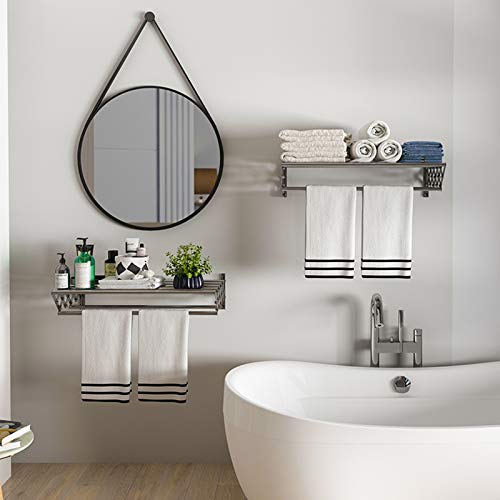 qurutma Wall Mounted Clothes Drying Rack,Stainless Steel Accordion Retractable Drying Rack for Laundry Room/Bathroom Tower,Easy to Install 31-inch Rod, 60 lb Capacity- Indoor and Outdoor Use