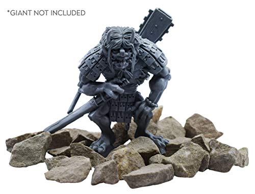 Stonehaven Miniatures Rock/Boulder Set, Large - White Sandstone - Scenery Decoration - Great for 28mm Scale Table Top War Games - Sourced from North America