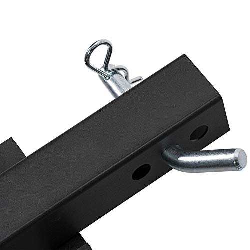 Rear 2ββ Receiver Trailer Tow Hitch Step Bar Bumper Guard W/Led Brake Light for Truck SUV Van