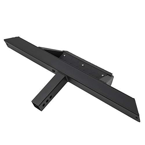 Rear 2ββ Receiver Trailer Tow Hitch Step Bar Bumper Guard W/Led Brake Light for Truck SUV Van