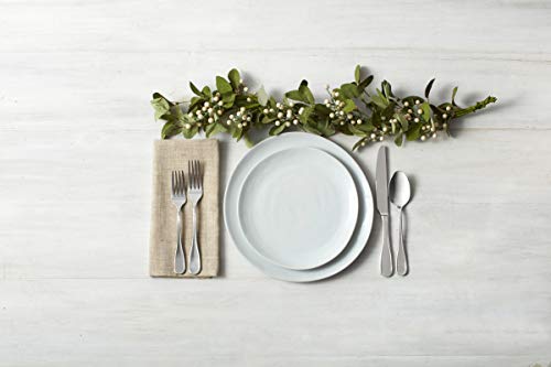 Everyday White by Fitz and Floyd Organic 12 Piece Dinnerware Set, Service for 4