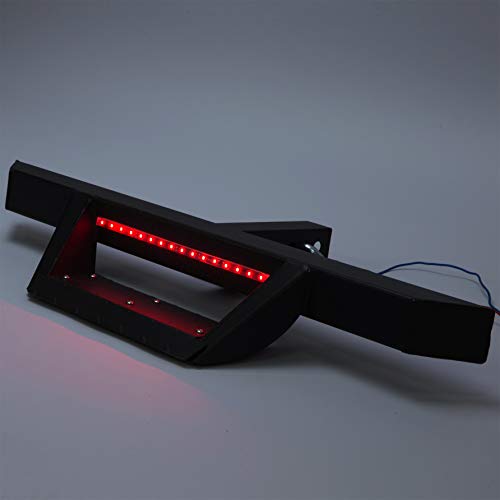 Rear 2ββ Receiver Trailer Tow Hitch Step Bar Bumper Guard W/Led Brake Light for Truck SUV Van
