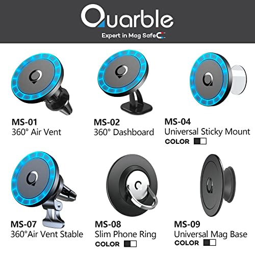 Quarble Magnetic Pop Base Compatible with MagSafe Case and iPhone 13 12 Pro Max Mini Accessories for The Users of Phone Grip/Stand/Holder and More