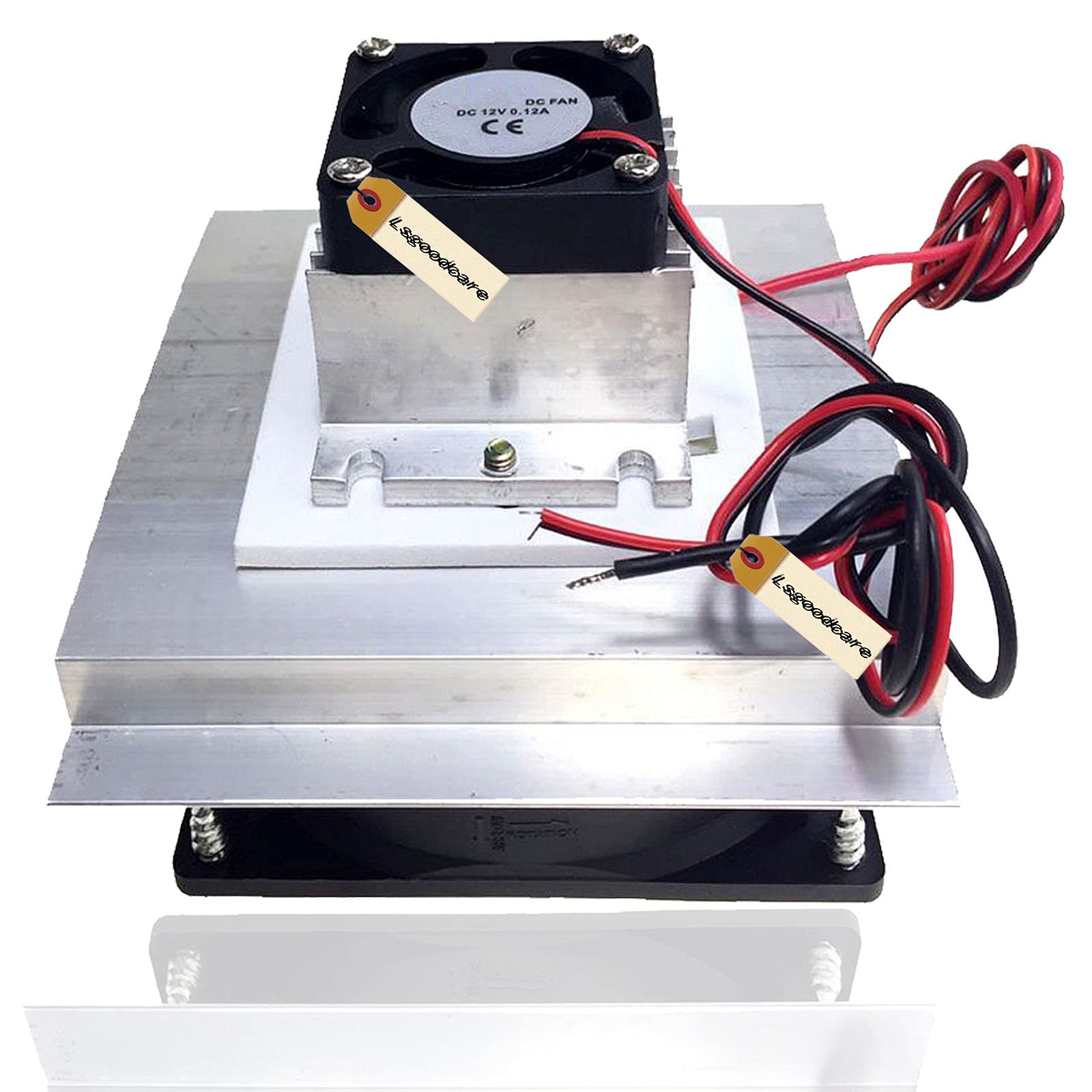 Lsgoodcare DIY Peltier Cooler Kit 12Volt Semiconductor Thermoelectric Cooler Peltier Cooling System TEC1-12706 Peltier Heatsink Module kit
