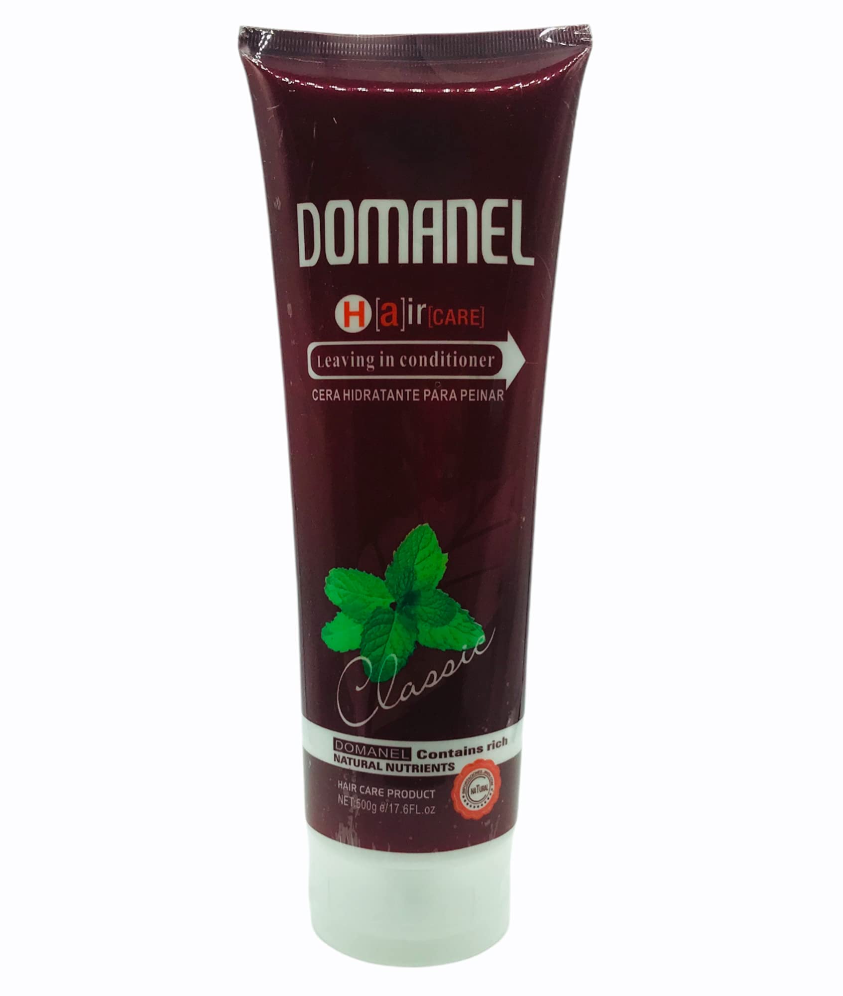 DOMANEL Leave-In Conditioner Wax Moisturizing 500ml + Enriched With Vitamins E + Jojoba Oil, 17.6