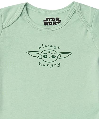 Amazon Essentials Disney | Marvel | Star Wars Unisex Babies' 6-Piece Outfit Set, Pack of 6, Star Wars The Child, 6-9 Months