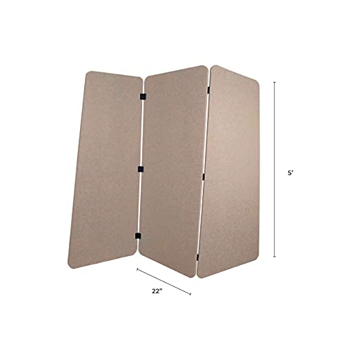 Versare SoundSorb VersiPanel | Acoustic Room Divider | Lightweight Portable Partition | Folding Sound-Dampening Wall |6' x 5' Blue SoundSorb Panels