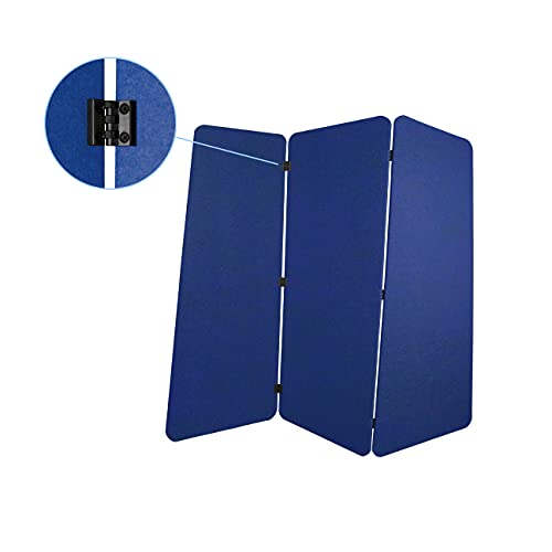 Versare SoundSorb VersiPanel | Acoustic Room Divider | Lightweight Portable Partition | Folding Sound-Dampening Wall |6' x 5' Blue SoundSorb Panels