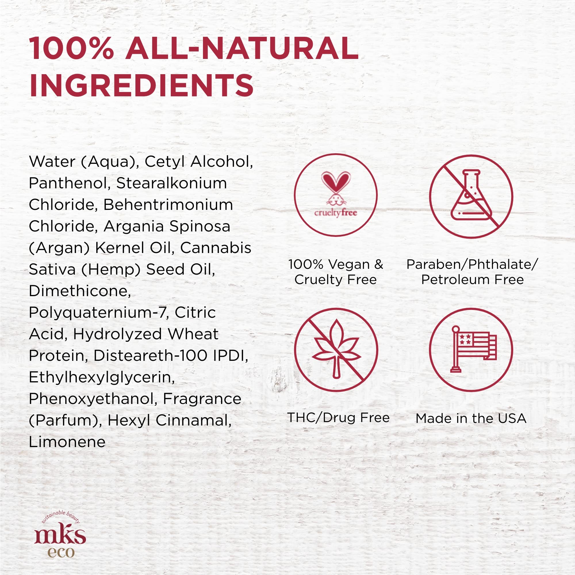 MKS eco Hydrate Conditioner for Fine Hair, Light Breeze - 25 fl oz - Locks in Moisture & Improves Shine - Moroccan Argan Oil, Hemp Seed Oil - Vegan, Cruelty Free