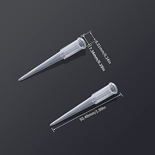 200uL Pipette Tips 960pcs- Four E's Scientific Universal 200ul Pipettor Tips Racked Non-pyrogenic DNAse/RNAse Free Autoclavable 10 Racks 96 Tips/Rack (960 Tips)