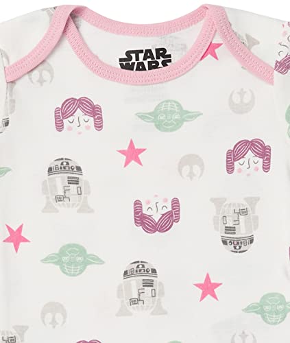 Amazon Essentials Disney | Marvel | Star Wars Unisex Babies' 6-Piece Outfit Set, Pack of 6, Star Wars Tiny Rebel, 0-3 Months