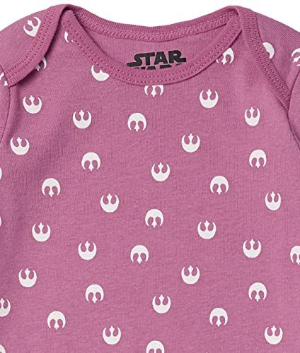 Amazon Essentials Disney | Marvel | Star Wars Unisex Babies' 6-Piece Outfit Set, Pack of 6, Star Wars Tiny Rebel, 0-3 Months