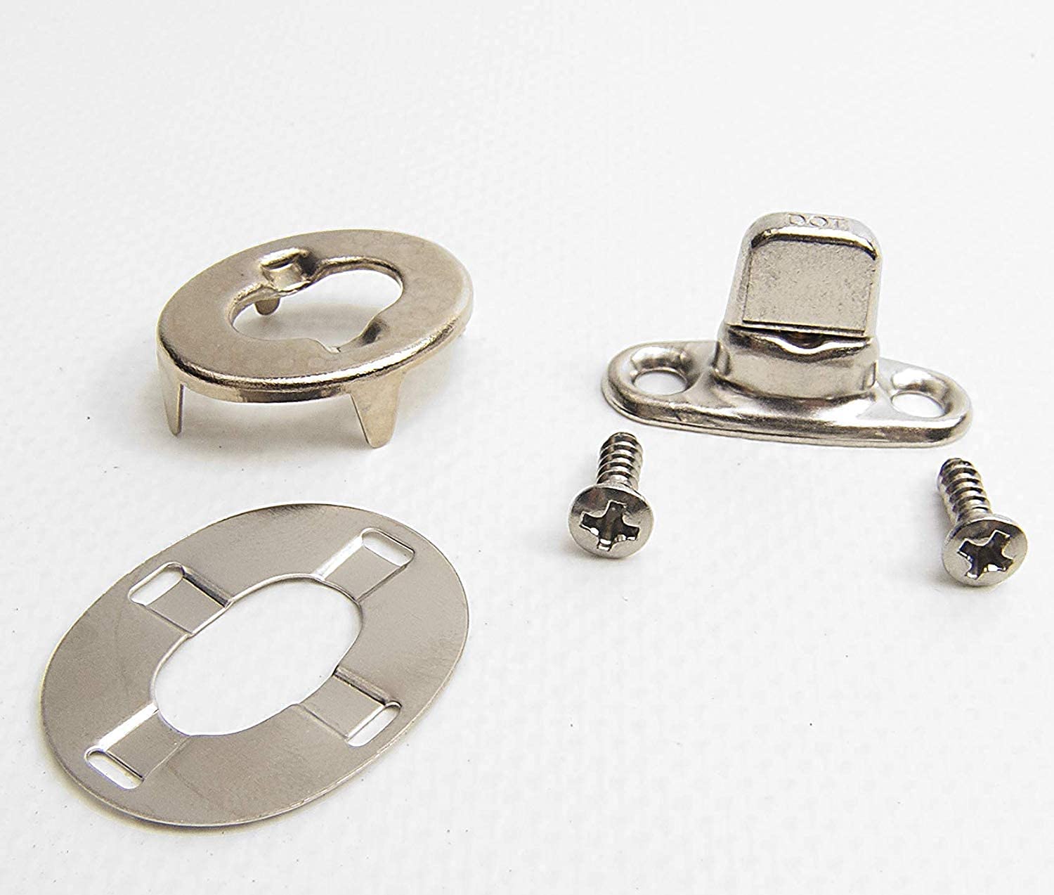 N.W. Tarp & Canvas DOT Brand Twist Lock Fastener, Regular Height w/ #6 1/2 inches Mounting Screws, 10 of Each Piece