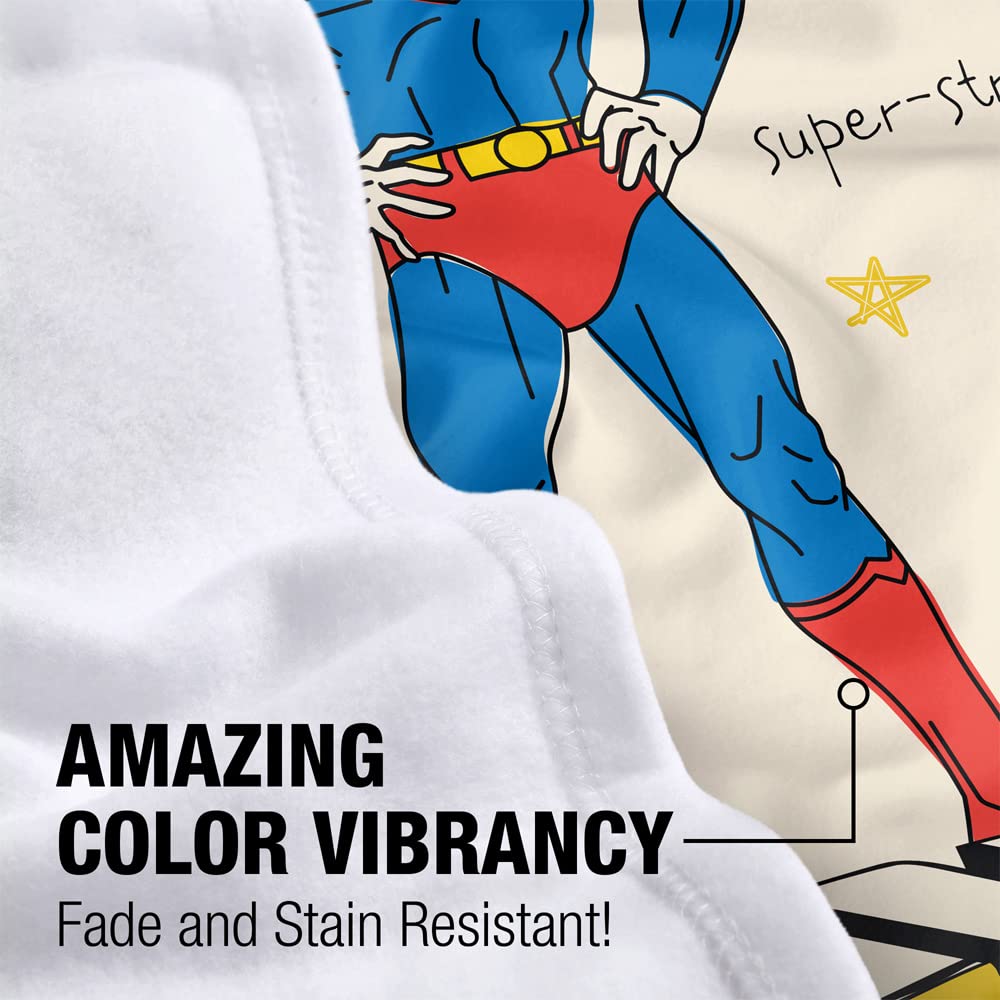 LOGOVISION Superman Lightweight Baby Blanket, 30"X40", Making A Superman Unisex for Infants Girls & Boys