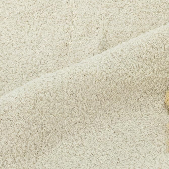 Barefoot Dreams CozyChic Fox Baby Blanket, Baby Blanket, White Blanket, Stroller Blanket, Super Soft Blanket, Cozy Blanket-30”x30”, Stone/Tan