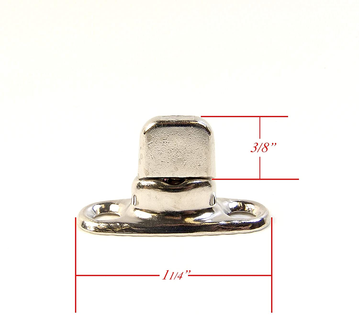N.W. Tarp & Canvas DOT Brand Twist Lock Fastener, Regular Height w/ #6 1/2 inches Mounting Screws, 10 of Each Piece