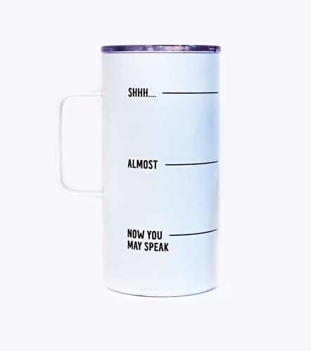 Wild Eye Designs Iceware Insulated Stainless Steel Double Wall XL Coffee Mug (20 fl oz) WHITE, SHH