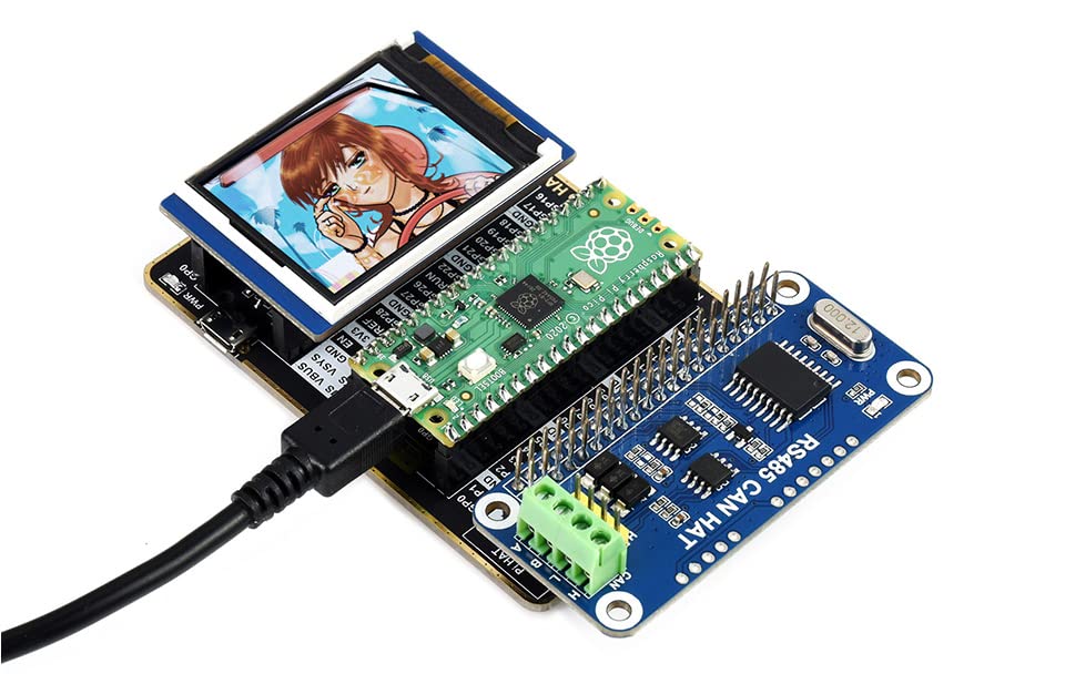 waveshare GPIO Expander Module Board for Raspberry Pi Pico, with 1x Raspberry Pi Standard 40PIN Header and 1x Pico 2x20PIN Header,Allows Connecting Raspberry Pi Hats and Pico Expansion Boards