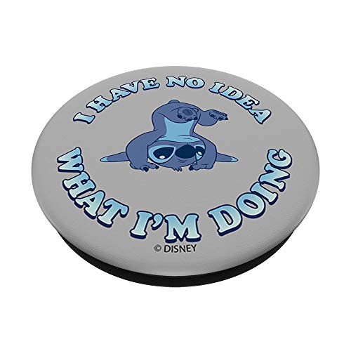 Disney Lilo & Stitch No Idea Stitch PopSockets PopGrip: Swappable Grip for Phones & Tablets