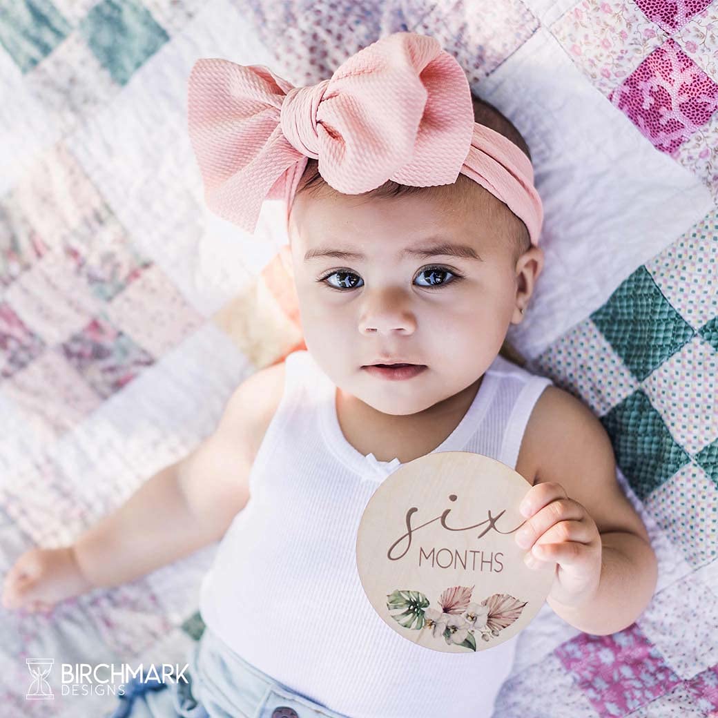 Birchmark Designs Orchid Monthly Baby Milestone Cards