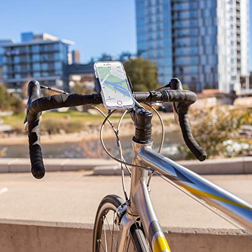 Nite Ize Squeeze Rotating Smartphone Bar Mount, Universal Bike Phone Holder For Bar or Stem, Compatible With MagSafe iPhone 12 Pro Max/Mini/Galaxy/Edge/Google Pixel and more