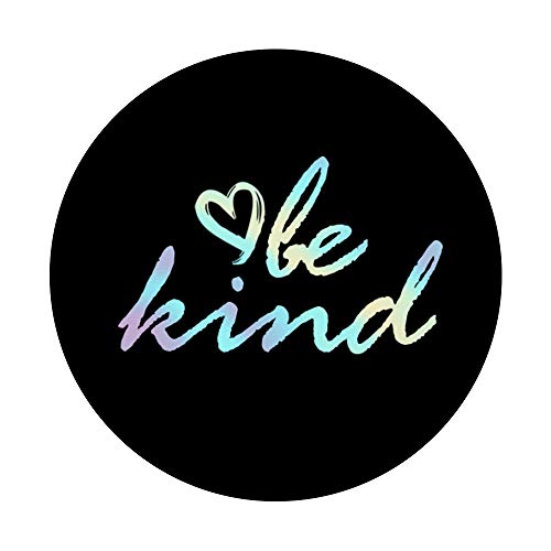Rainbow Be Kind Black PopSockets Swappable PopGrip