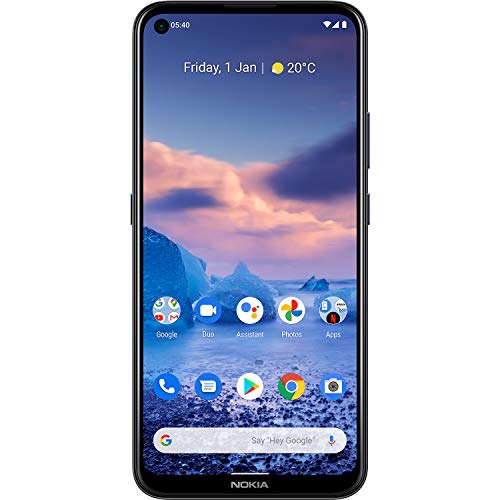 Nokia 5.4 | Android 10 | Unlocked Smartphone | 2-Day Battery | Dual SIM | US Version | 4/128GB | 6.39-Inch Screen | 48MP Quad Camera | Polar Night