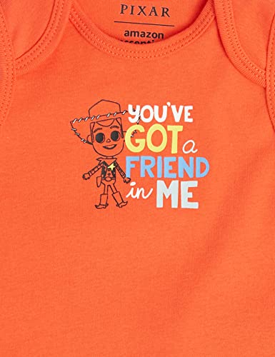 Amazon Essentials Disney | Marvel | Star Wars Unisex Babies' Sleeveless Bodysuits, Pack of 6, Toy Story Friends, 0-3 Months