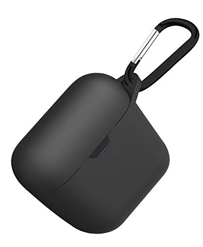 Tamon Silicone Case for JBL Tune 225TWS/220TWS, Soft and Flexible, Scratch/Shock Resistant Silicone Cover for JBL Tune 225TWS/220TWS Headphones (Black)