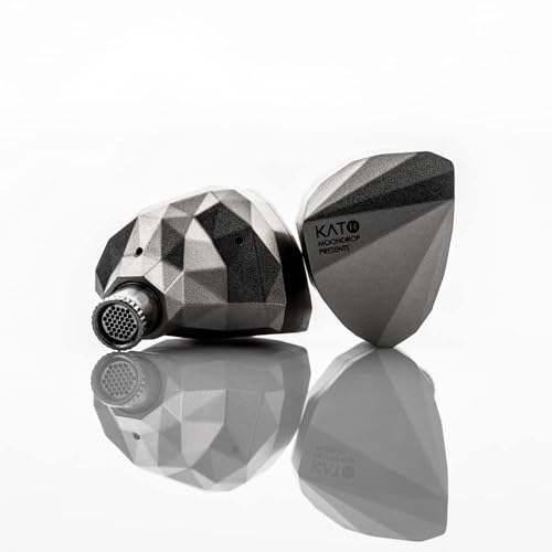 Moondrop KATO Earphone DLC Composite Diaphragm Advanced Ultra Linear Technology Dynamic in-Ear Earplug (Matte Steel)