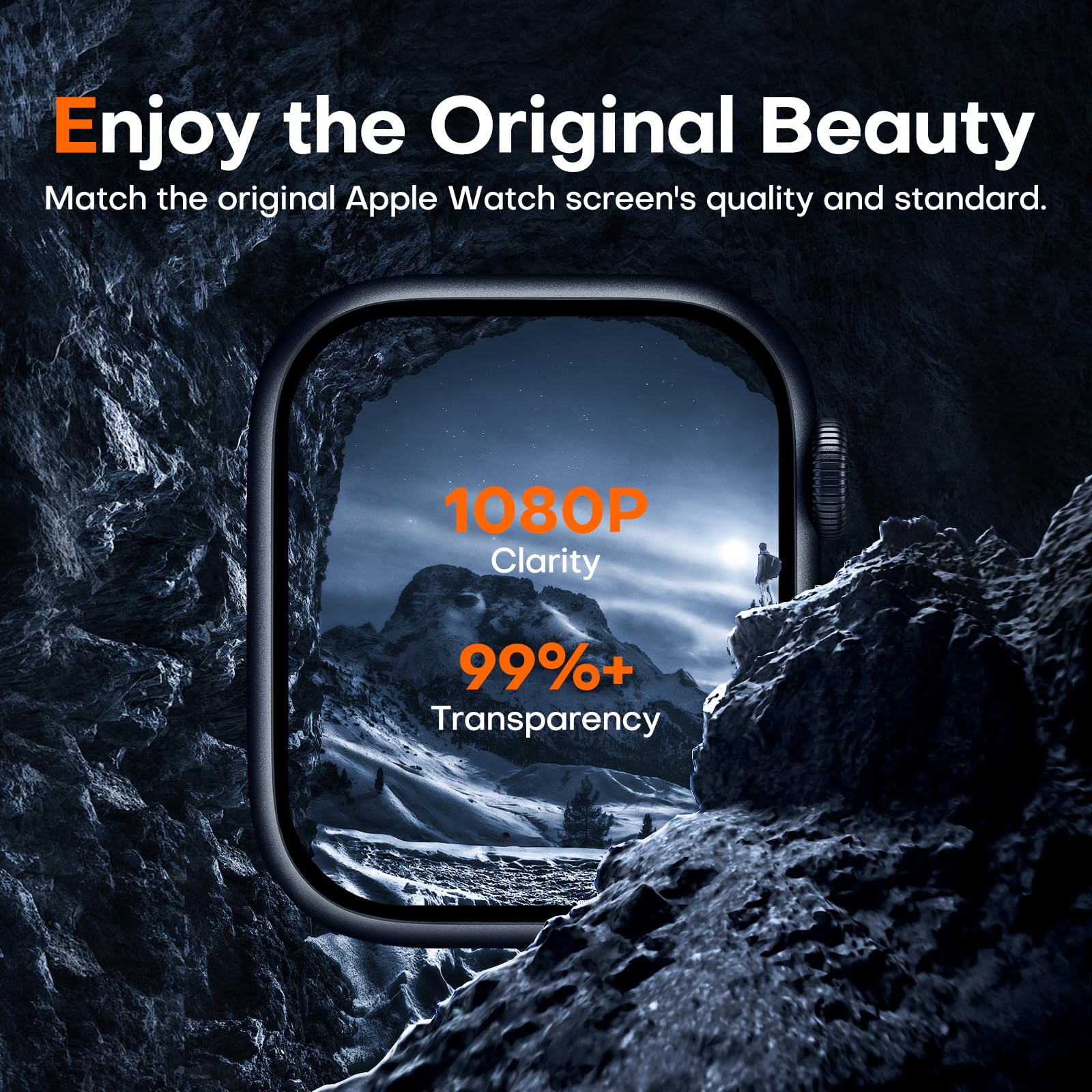 LϟK 8 pack TPU Screen Protector for Apple Watch Series 9 8 7 41mm - Self-Healing Anti Scratch 0 Bubble HD Touch Sensitive Upgrade Flexible Film for iWatch S9 41mm