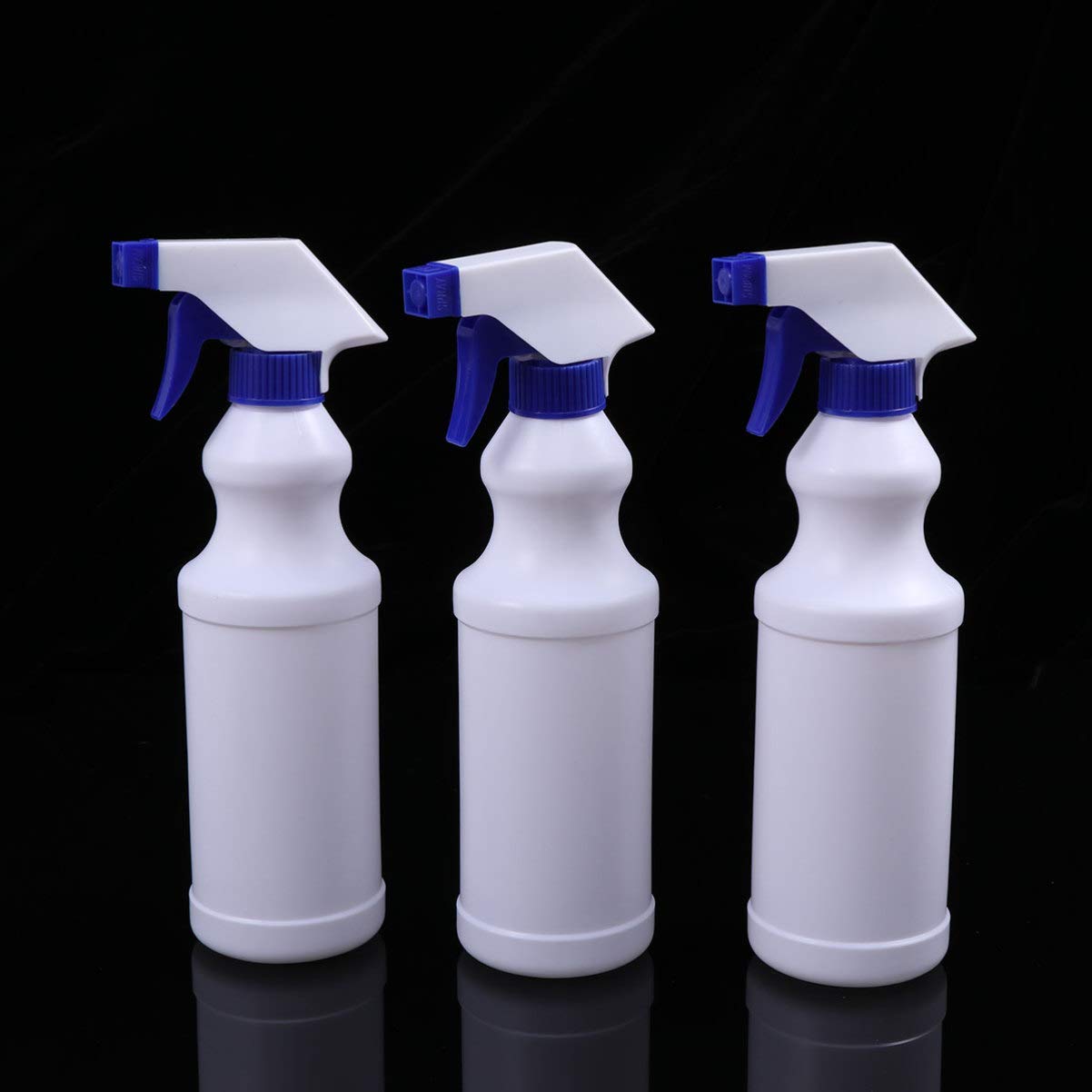 4pcs 500ml 16oz Plastic Spray Bottle Heavy Duty Empty Spraying Bottles Sprayer Cleaning Solutions Mist Water Bottles Industrial Laboratory Spray Bottles