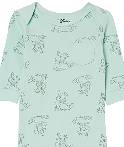 Amazon Essentials Disney | Marvel | Star Wars | Princess Baby Girls' Cotton Coveralls, Pack of 3, Bambi Nature, 18 Months